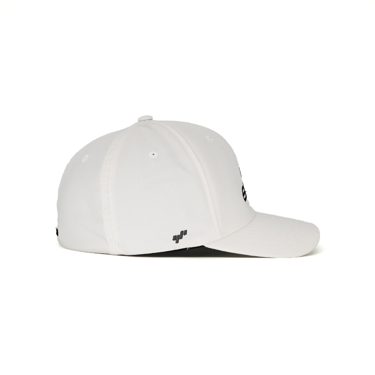 Golf Hat - Black/White Birdie Slayer - White Flexfit NU® Fitted Hat ...